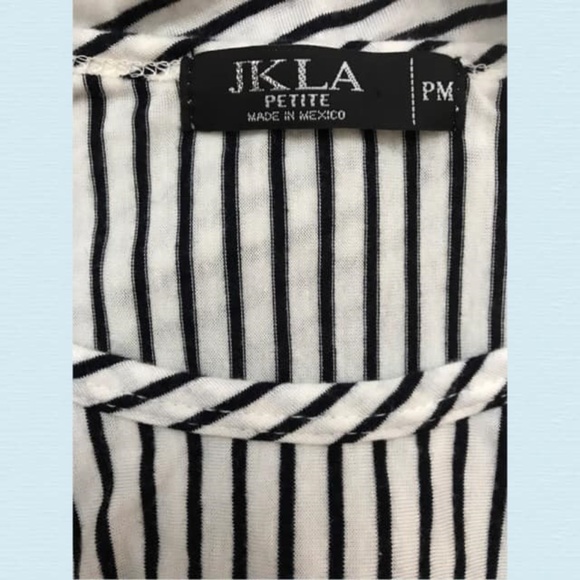 Jkla | Tops | Jkla Short Sleeve Striped Tuni Size Petite Medium | Poshmark